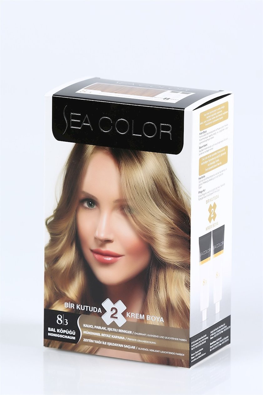 Крем-краска для волос Sea Color 8.3 Bal Köpüğü, Цвет медовой пены, 100 ...