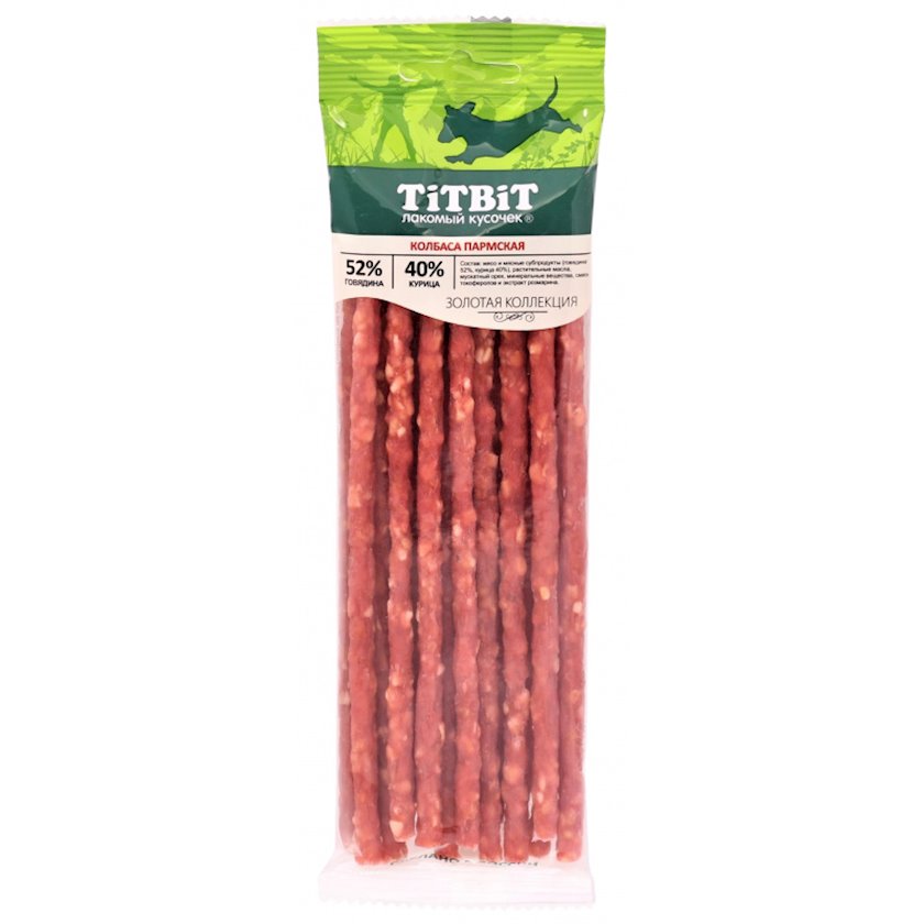 ᐈ Kolbasa TiTBiT "Золотая коллекция" Пармская, itlər üçün, 80 q ...