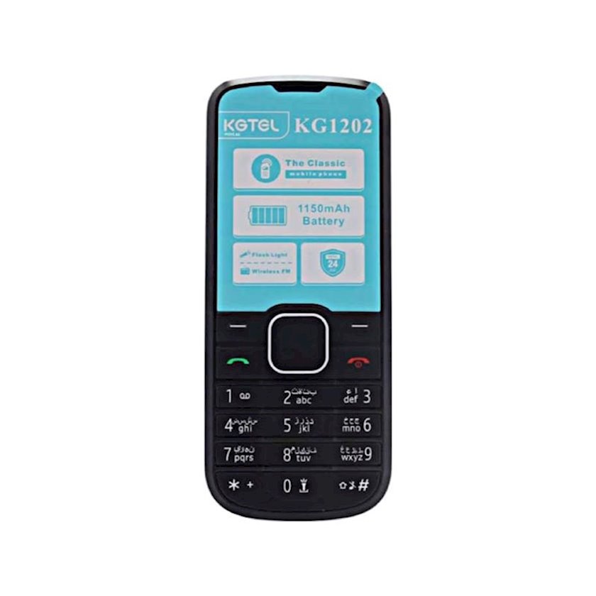 Mobil telefon Kgtel 1202 Black - Qiymeti, Bakıda almaq. Satışı, icmal, rəylər