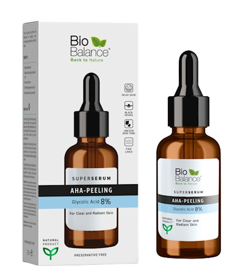 Супер сыворотка для лица Bio Balance AHA-Peeling с гликолевой кислотой ...