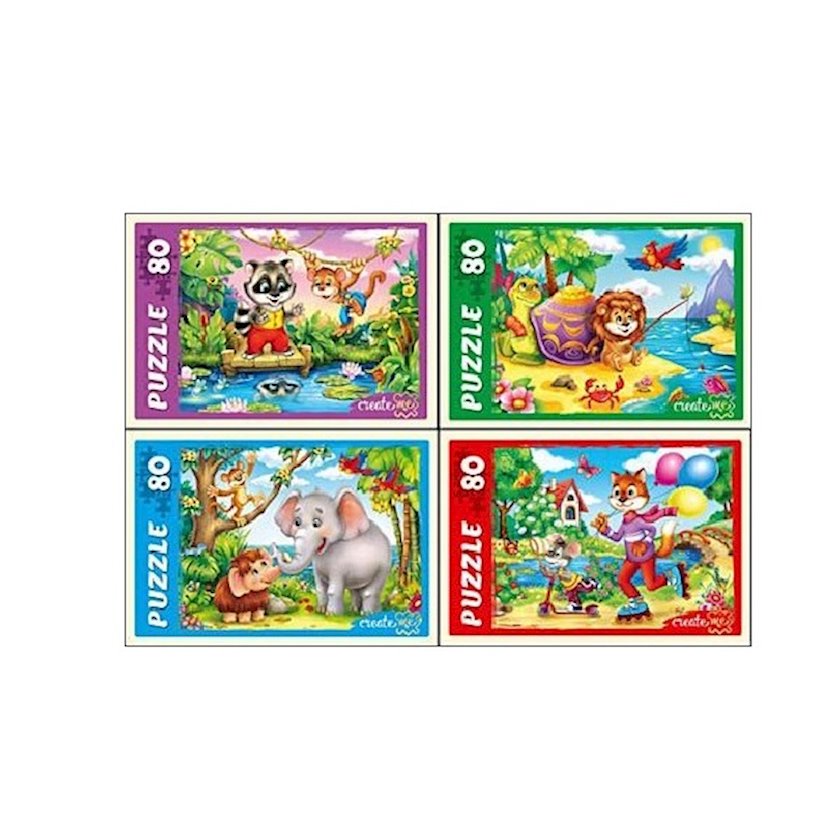 Pazl "Рыжий кот. Веселые истории", 80 element, çeşiddə - Qiymeti ...