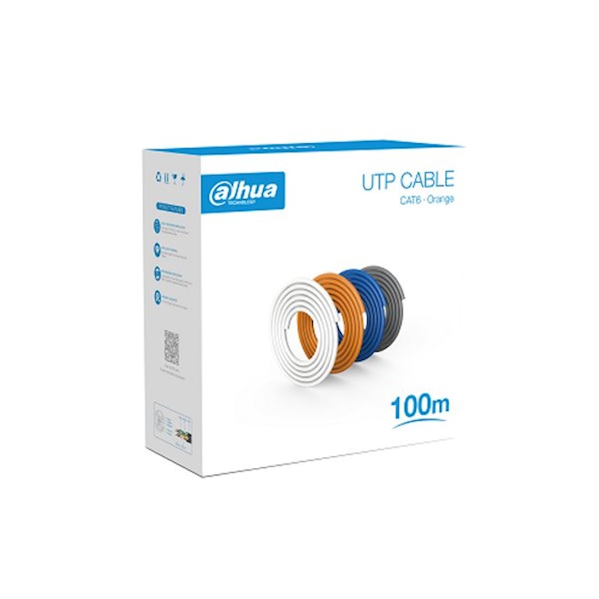 Сетевой кабель Dahua Cat6 UTP для видеонаблюдения 1 м - купить в Баку ...