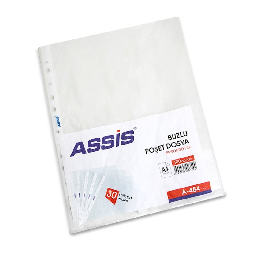 ᐈ Fayl Assis A-484 A4, 30 mkm, 100 əd, şəffaf - qiymeti və satışı | ️ BIRMARKET