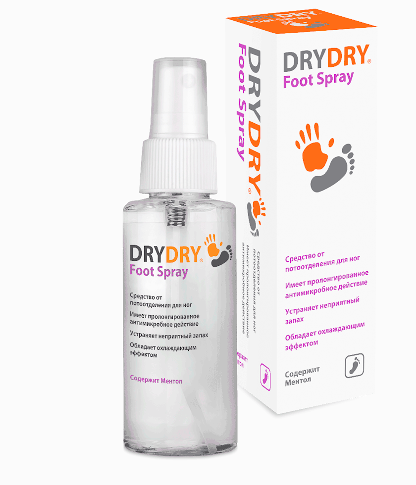 Спрей-дезодорант для ног Dry Dry Foot Spray 100 мл - купить в Баку ...