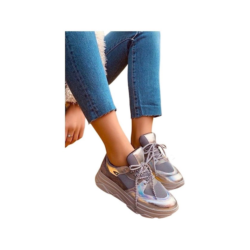 Кроссовки женские Iconamir Donno, серый, сетчатый/искусственная кожа ...