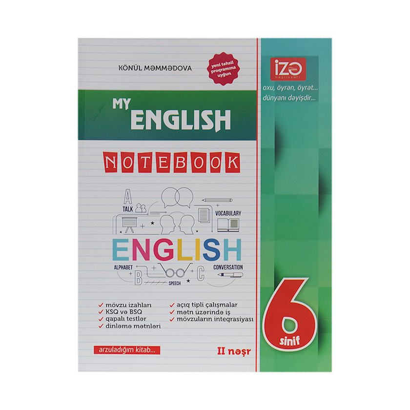 ᐈ Kitab İzə Nəşriyyatı My English Notebook 6-cı sinif, K. Məmmədova ...