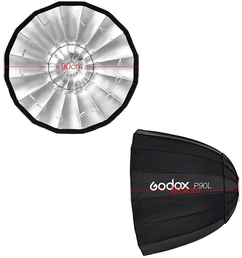 ᐈ Softboks Godox P90L Deep Parabolic with Bowens Mount Light Version 35 ...