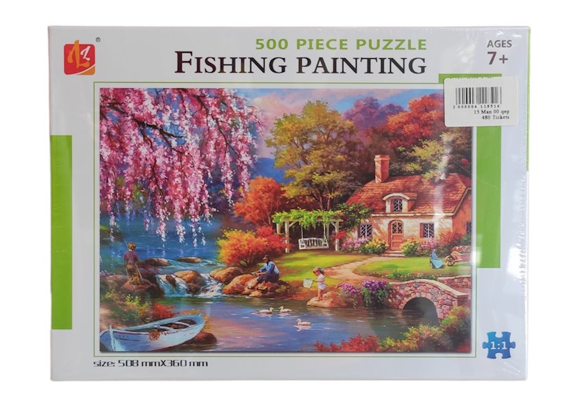 ᐈ Pazl Fishing Painting, 500 detal, 50.8x36 sm - qiymeti və satışı | ️ ...