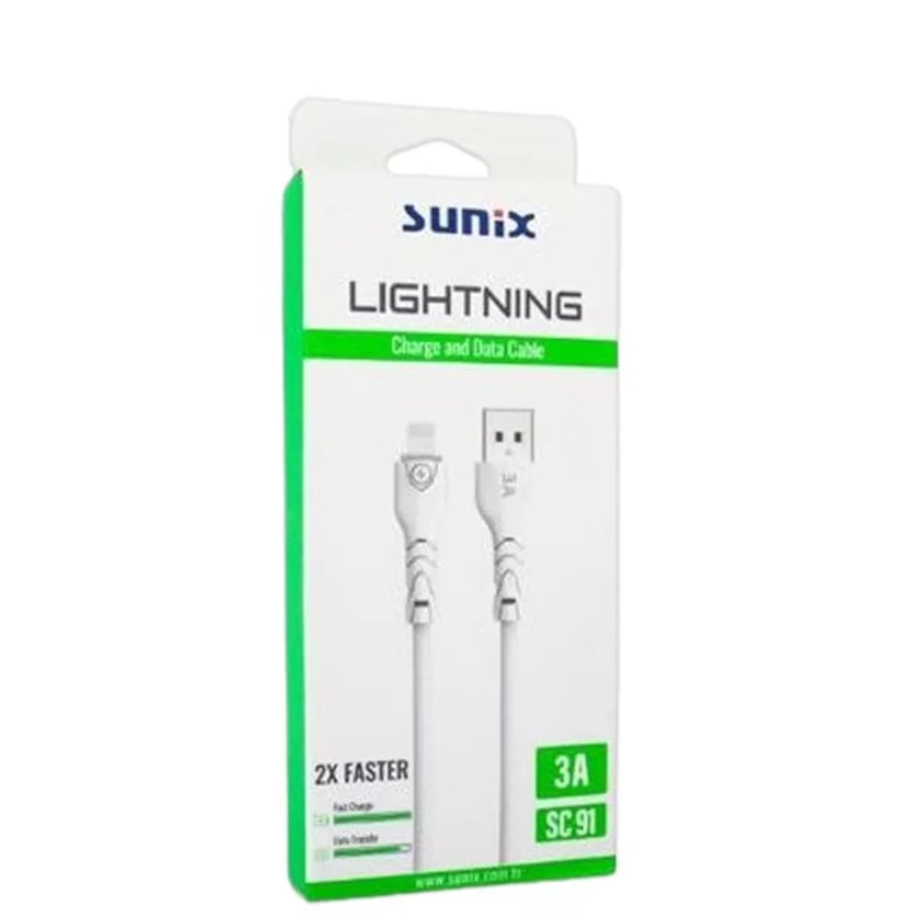 ᐈ Kabel USB Sunix Lightning to USB SC91 3A 1m, Ağ - qiymeti və satışı ...