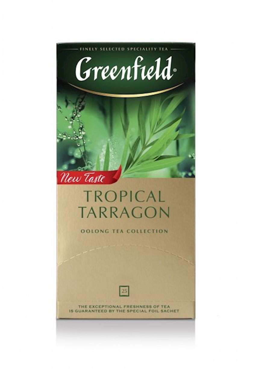 Yaşıl paket çayı Greenfield Tropical Tarragon, 25 əd - Qiymeti, Bakıda ...