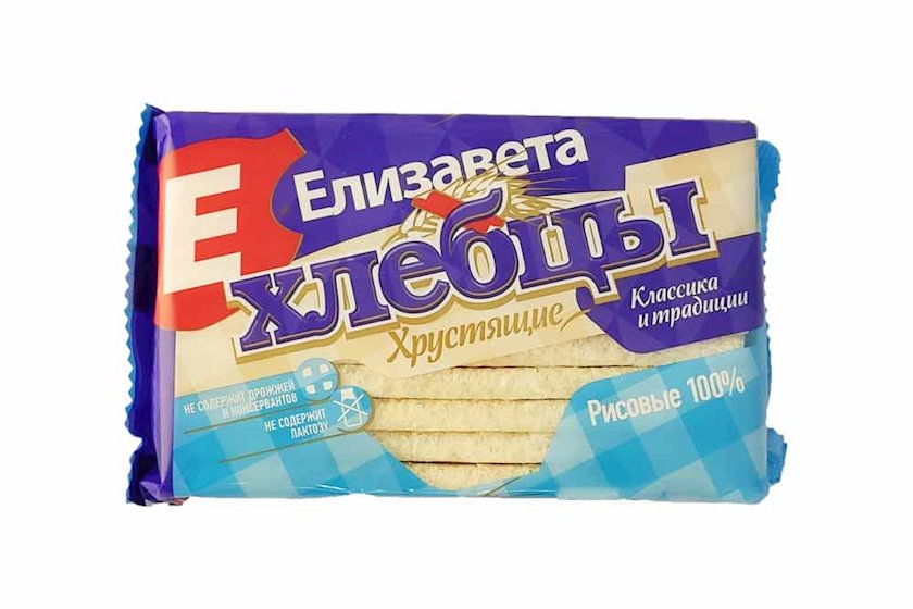 Хлебцы Елизавета Хрустящие, рисовые 100% 55 г - купить в Баку. Цена ...