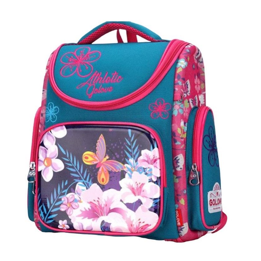 ᐈ Ortopedik məktəbli bel çantası Zhima Baby РА-000502, yaşıl/çəhrayı ...