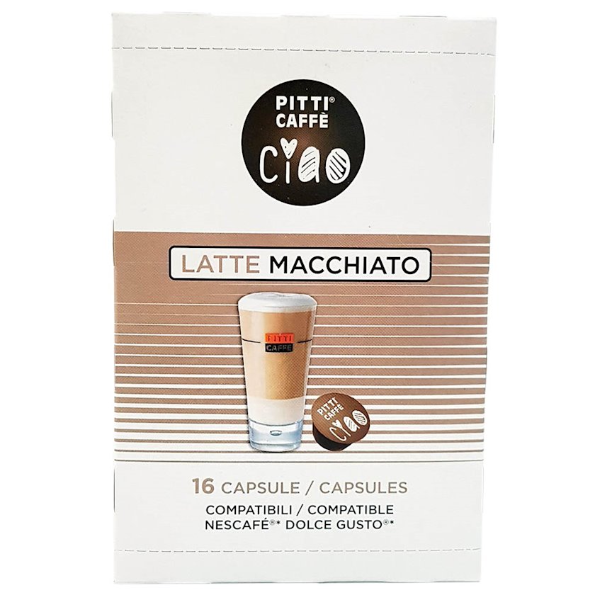 Kapsullu qəhvə Pitti Caffe Latte Macchiato, 16 əd 12 q - Qiymeti ...