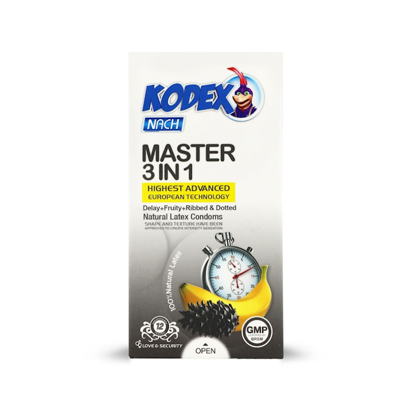 Prezervativlər Kodex Nach Master 3 in 1 12 əd - Bakıda almaq. Qiymət, icmal, rəylər, satış