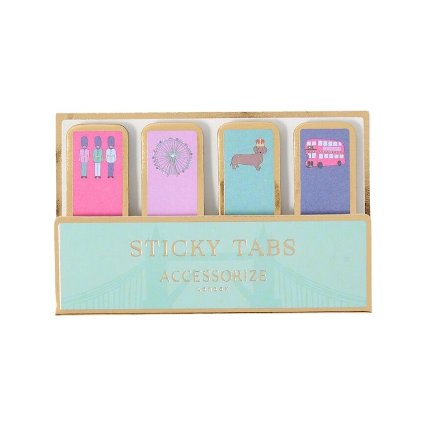 Stiker dəsti Accessorize London Print Sticky Tab Set 4998159900 Brights ...