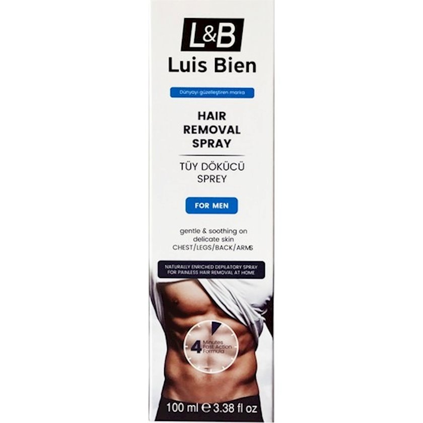 Спрей для удаления волос Luis Bien Hair Removal spray, для мужчин, 100 ...