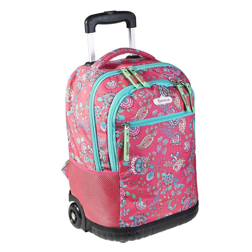 Təkərli məktəbli çanta Busquets Wheeled Double Backpack Flamenco ...