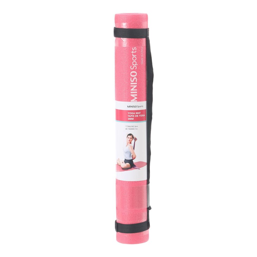 Мат для йоги Miniso Comfortable Yoga Mat, розовый, 173x61x0.3 см ...