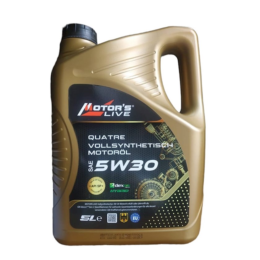 Motor yağı Motors Live 5W30 DX1 5L - Satışı | Mator Yaglari