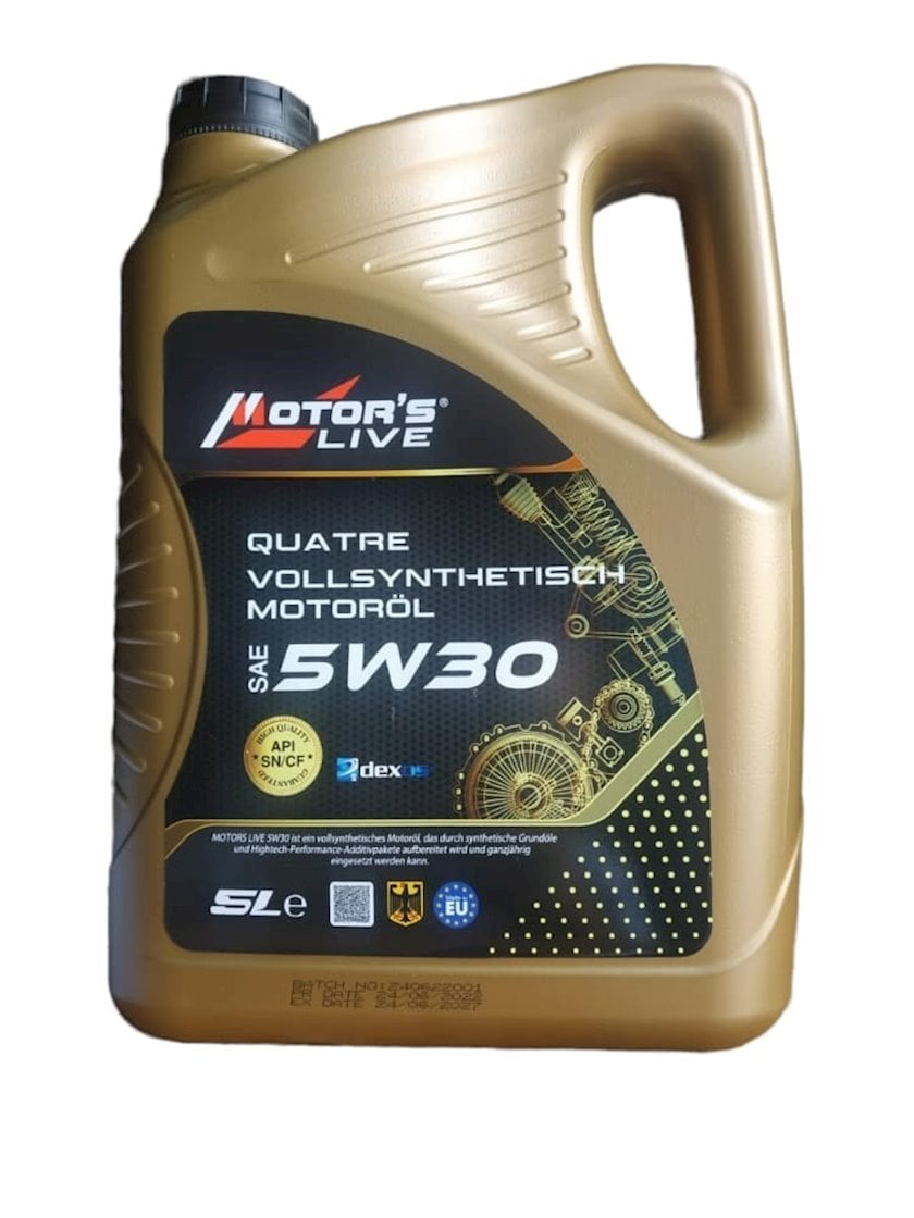 Motor yağı Motors Live 5W30 Dexos 2 5L - Satışı | Mator Yaglari