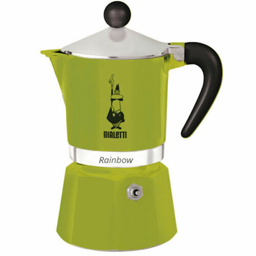 Qeyzer qəhvə bişiricisi Bialetti Rainbow yaşıl, 3 fincan, 130 ml ...