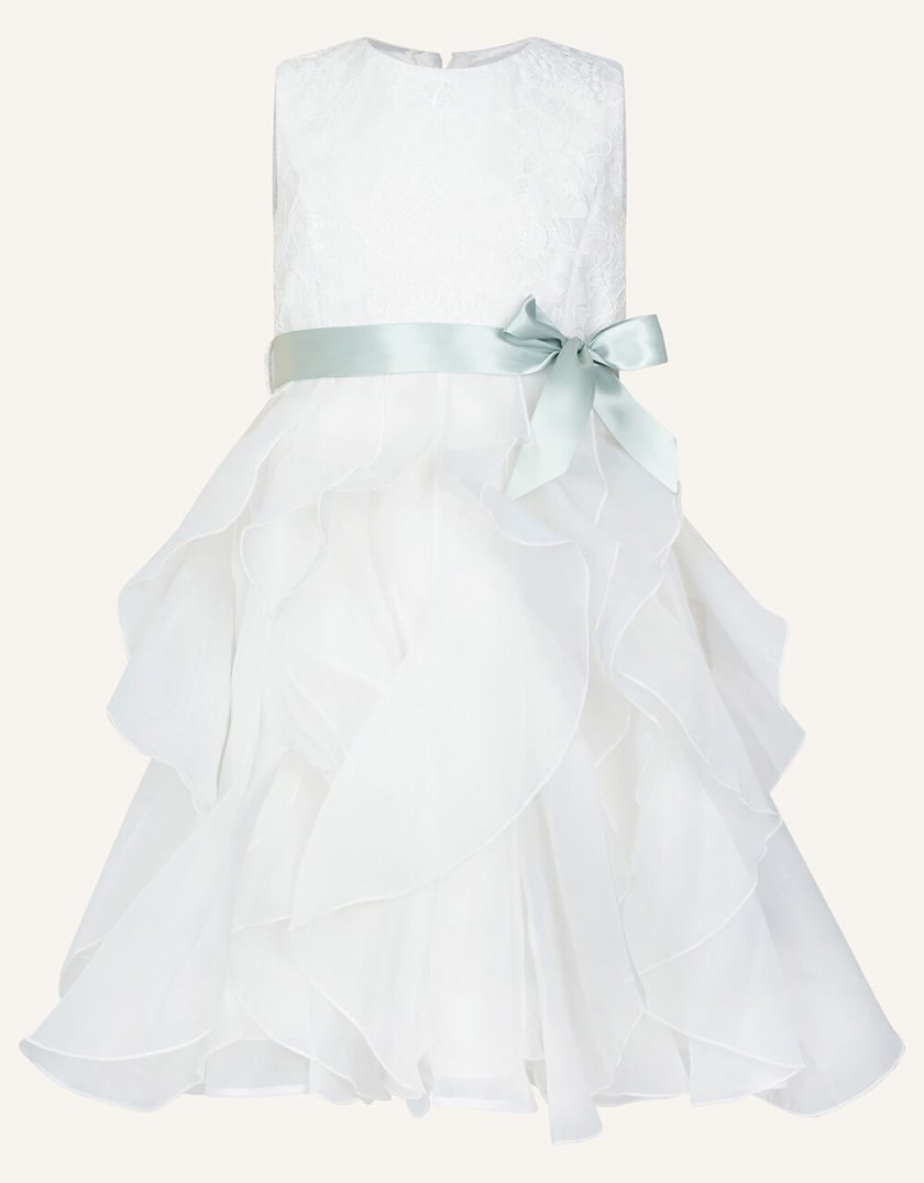 Нарядное платье для девочек Accessorize 3180722634, белый, размер 5-6 ...