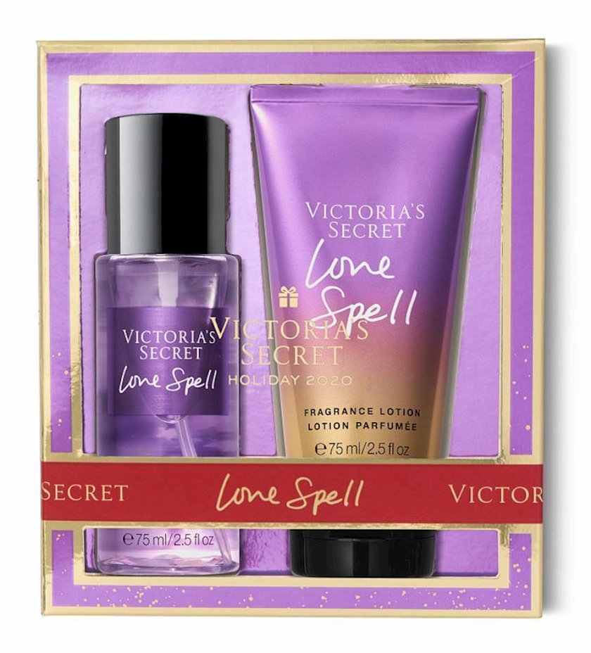 Hədiyyə dəsti Victoria's Secret Love Spell Gift Set, 75 ml sprey + 75 ...