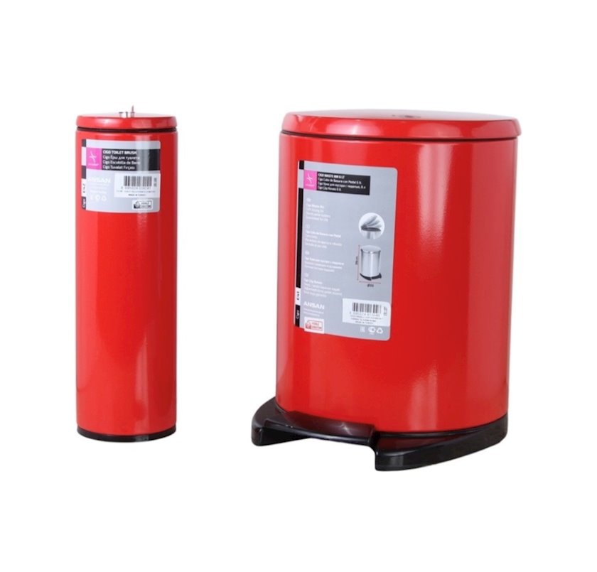 ᐈ Zibil qutusu Ansen Z-02, qırmızı - qiymeti və satışı | ️ BIRMARKET