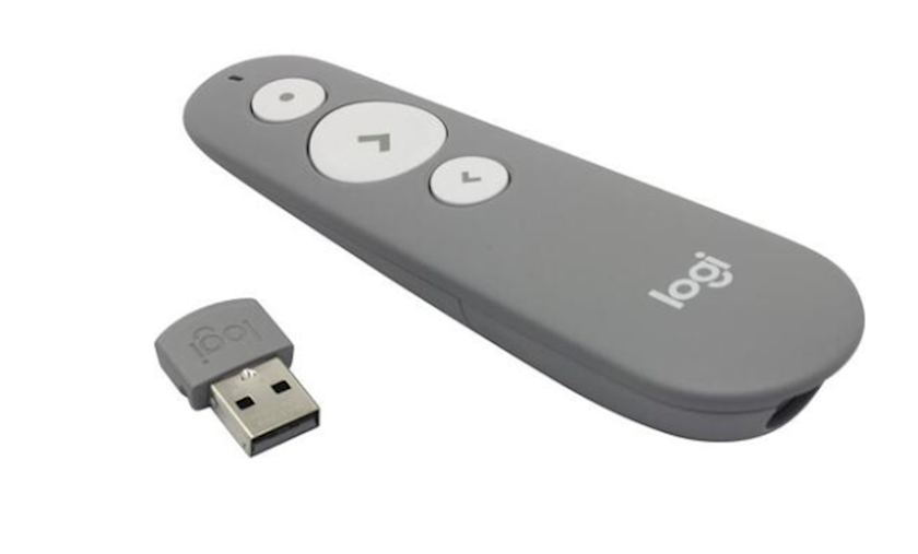 ᐈ Презентер Logitech R500s Laser Pointer Presentation Remote Grey (910 ...