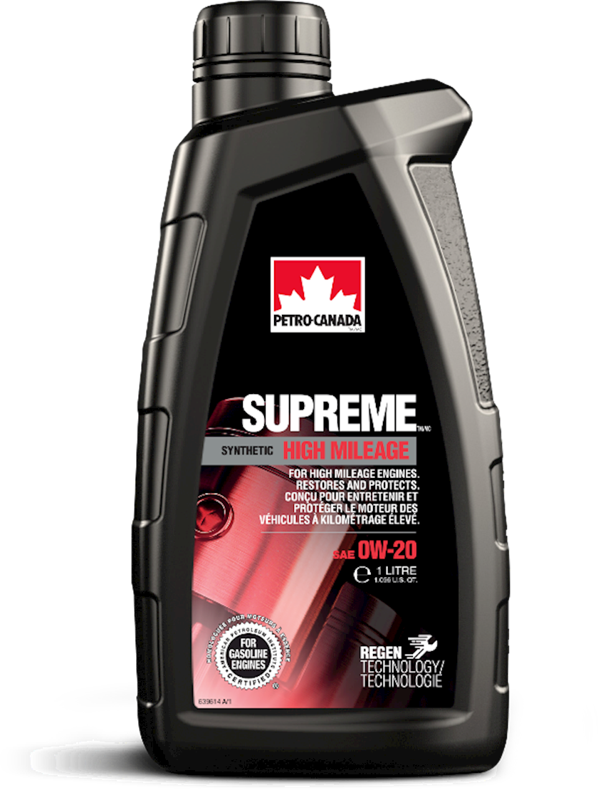 Motor yağı Petro-Canada 0W-20 Supreme High Mileage API SP, GF-6A, 1 l ...