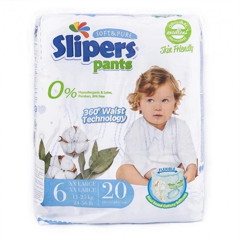 ᐈ Детские подгузники Slipers Pants 6, 11-25 кг, 20 шт - купить по ...