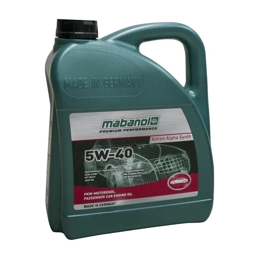 Motor yağı Mabanol Xenon Alpha Synth 5W-40, 4 l - Satışı | Mator Yaglari