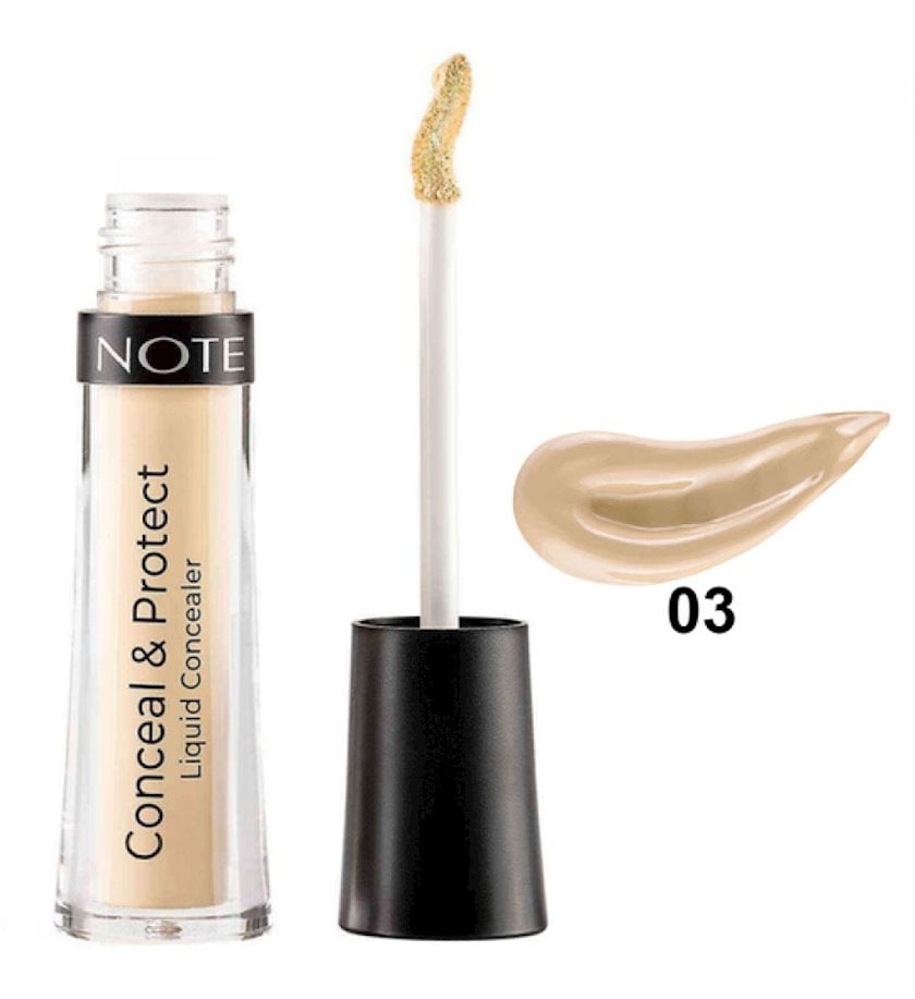 ᐈ Konsiler Note Cosmetics Conceal & Protect Liquid Concealer 03 Soft ...