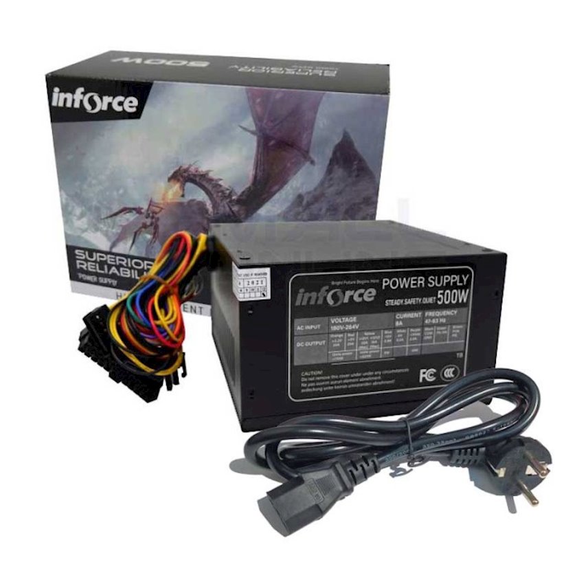 ᐈ Qida bloku Inforce Power Supply 500W - qiymeti və satışı | ️ BIRMARKET