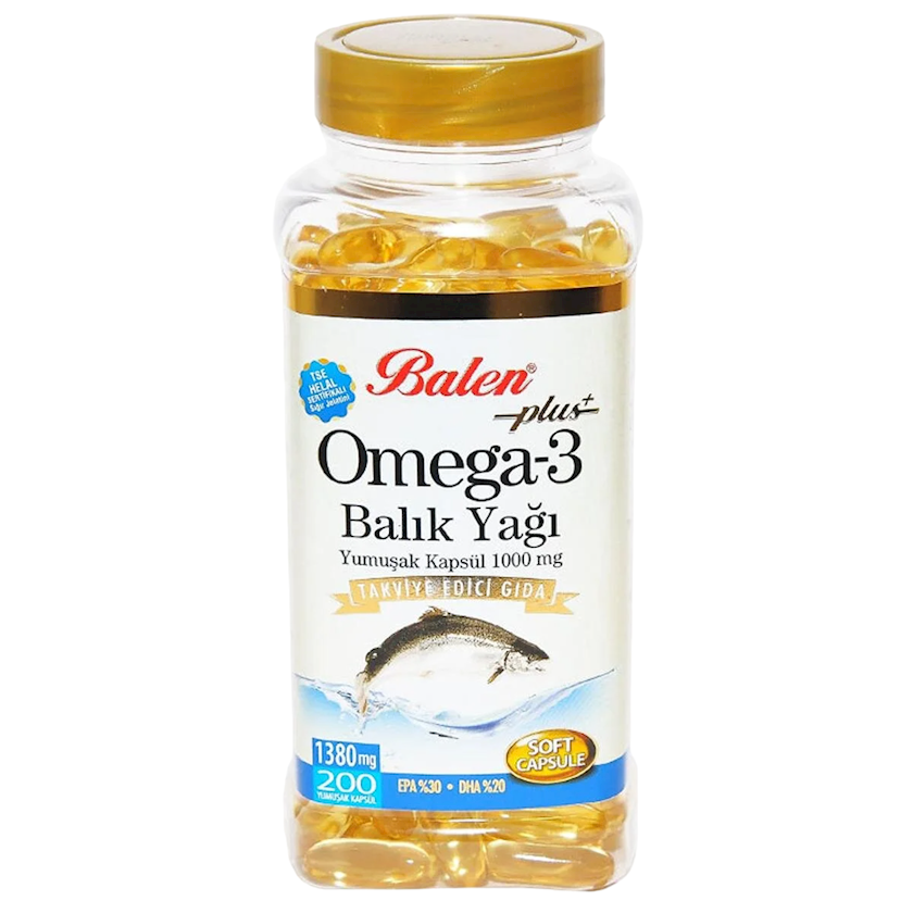 ᐈ Balıq yağı Balen Omega 3 Balık Yağı 1380 mq, 200 kapsul - qiymeti və ...