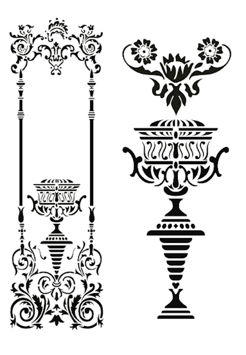 Trafaret dəsti Cadence Home Heritage Classic HHCR-13, 50x70 sm ...