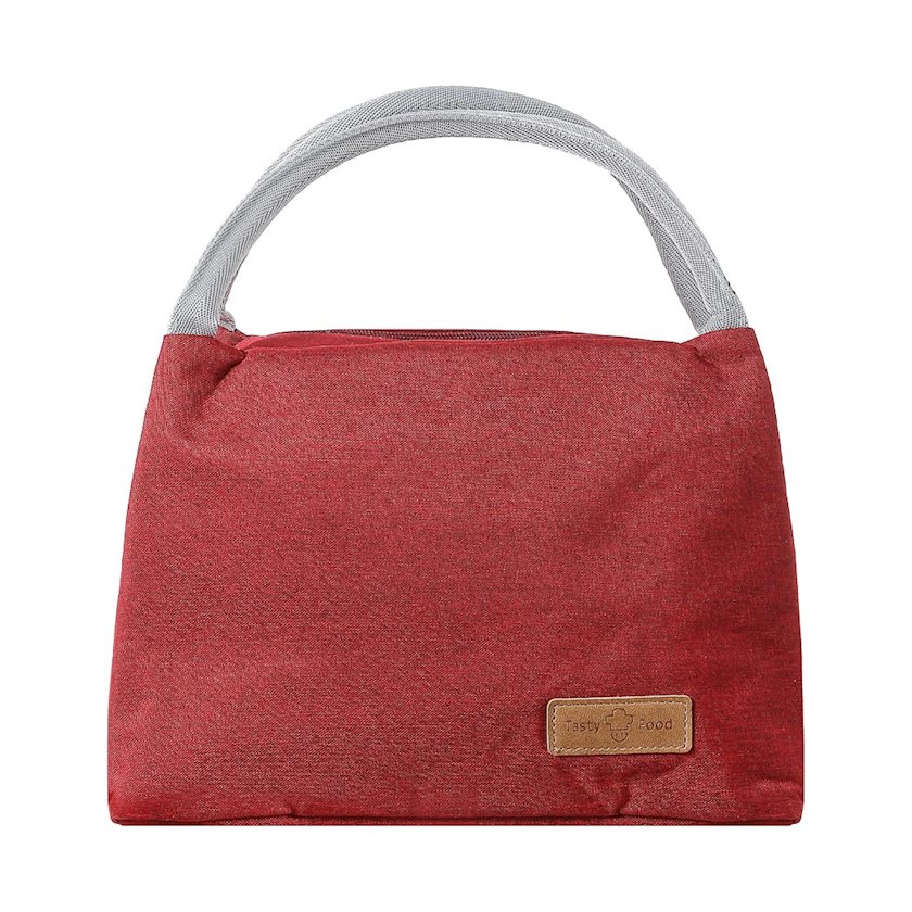 ᐈ Lanç çantası Miniso Large Capacity Solid Color Lunch Bag Red ...