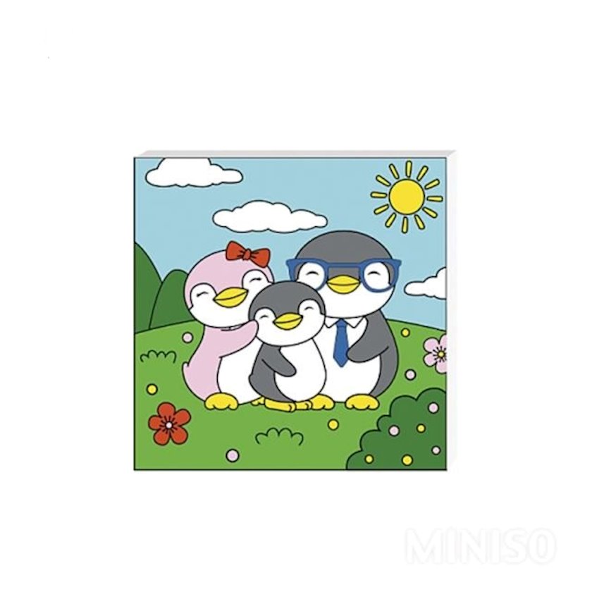ᐈ Набор для рисования Miniso Penguin Family, 25x25 см - купить по ...