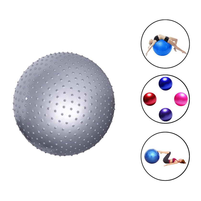 Фитбол Gymnic 1062 с шипами, ПВХ, серый, 65 см - купить в Баку. Цена ...