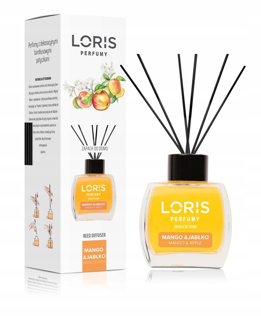 Aromatik diffuzor Loris Parfum Reed Diffuser Manqo və alma 120 ml ...