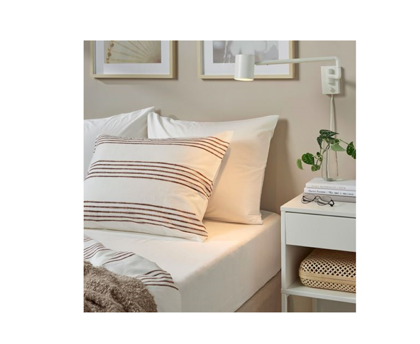 ᐈ Mələfə rezinli IKEA Dvala, 180x200 sm, pambıq, ağ - qiymeti və satışı ...