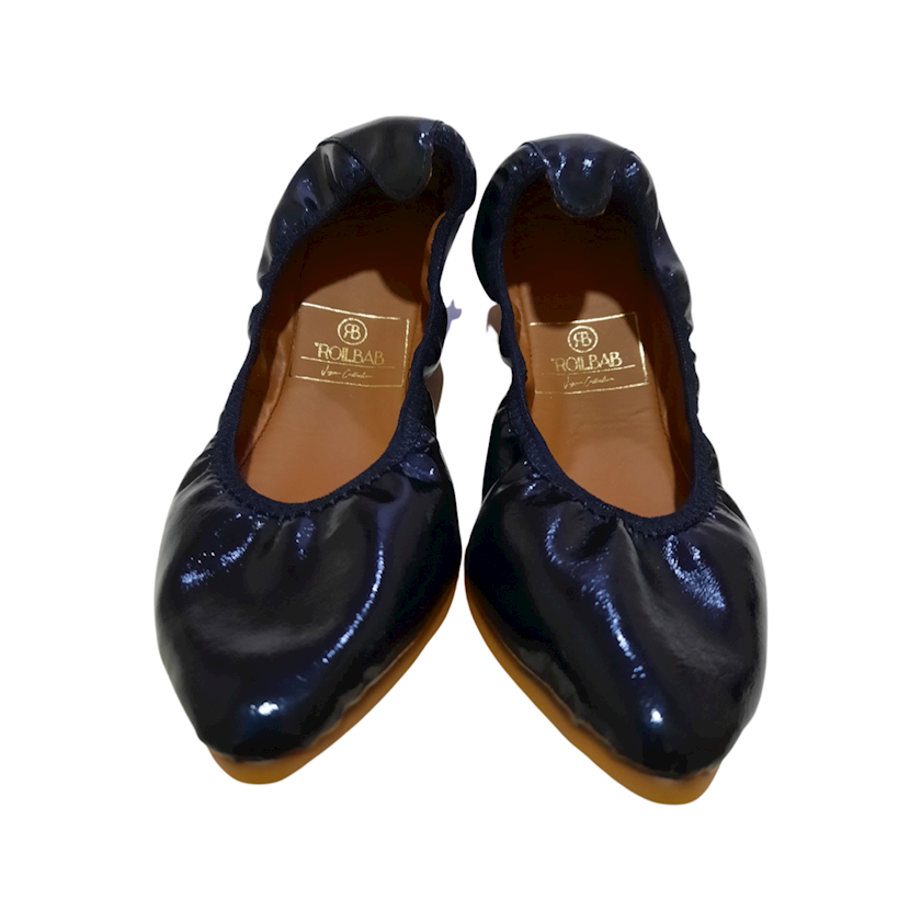 Балетки с острым носом женские Rollbab CL26020, черный, натуральная ...