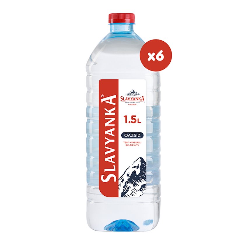 İçməli su Slavyanka plastik butulkada, 1.5 l, 6 əd - Qiymeti, Bakıda ...