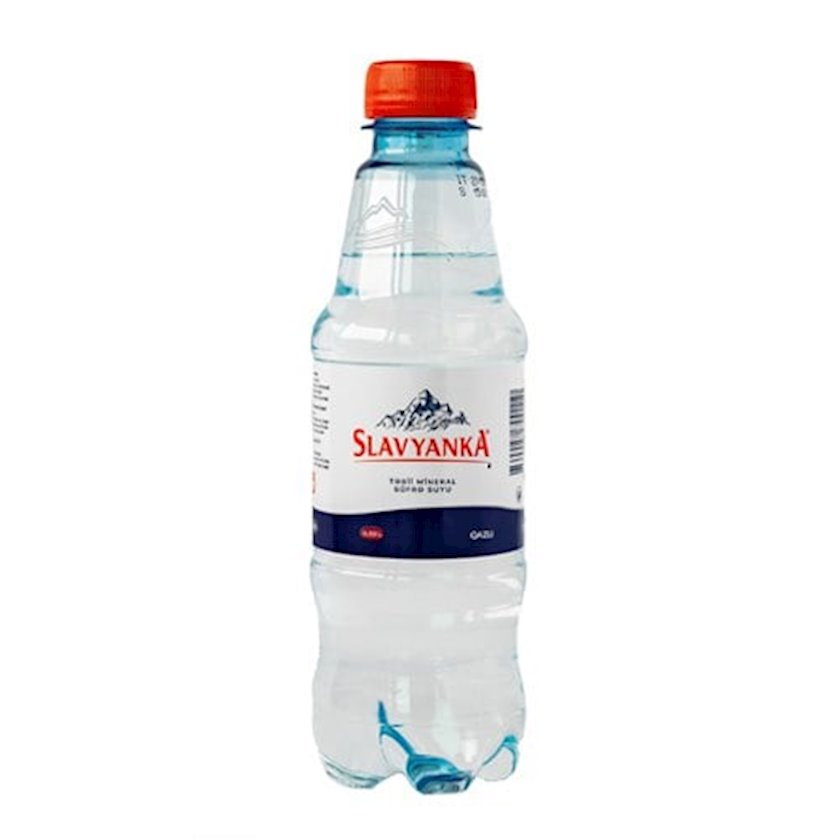ᐈ Qazlı su Slavyanka plastik butulkada, 0.33 l, 24 əd - qiymeti və ...