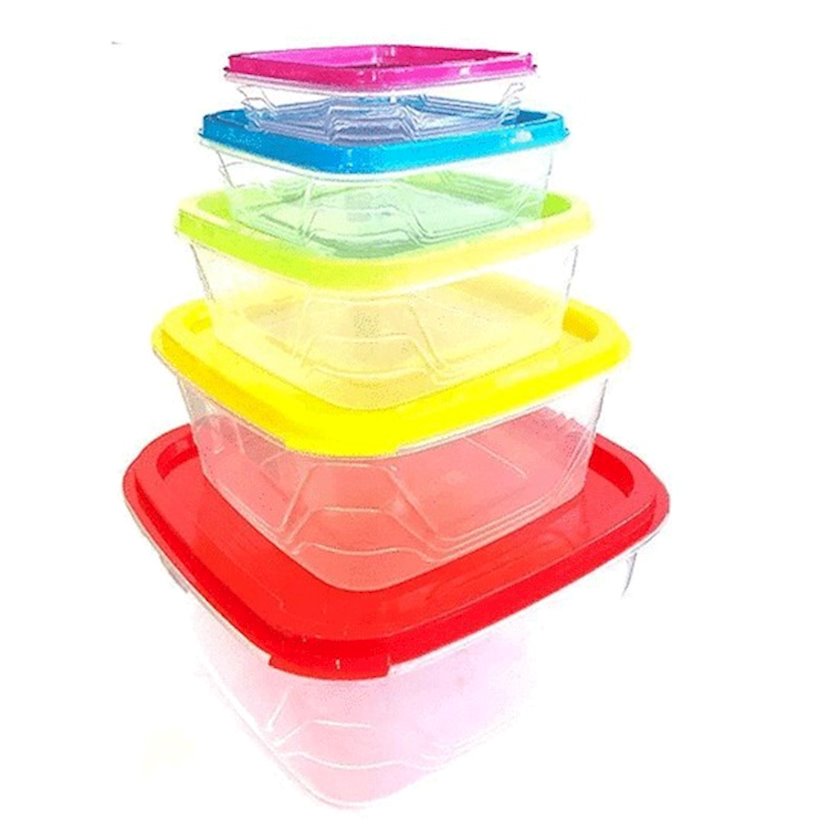 Konteyner dəsti Stars Plastik plastik, göy/çəhrayı/yaşıl/sarı/qırmızı ...