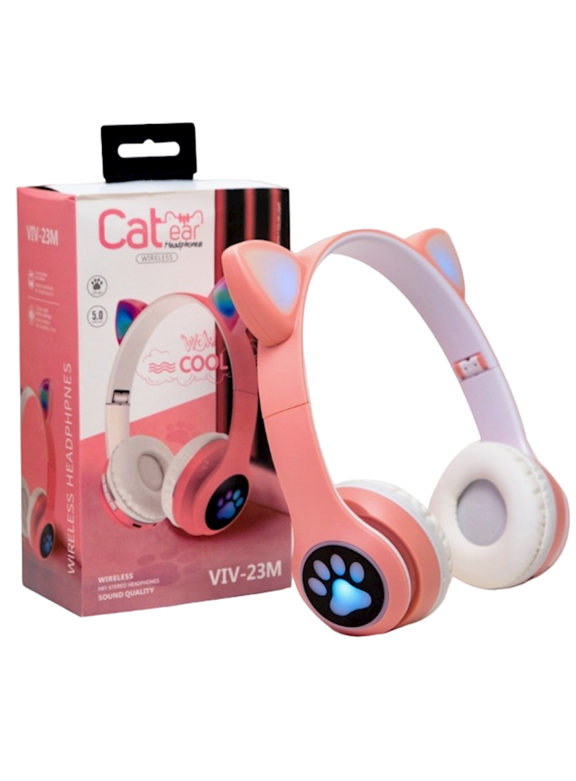 Беспроводные наушники Cat Ear VIV-23M Pink - купить в Баку. Цена, обзор ...