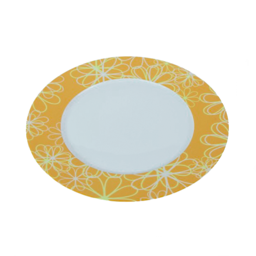 ᐈ Boşqab Kutahya Porselen LB32KY914, 32 sm, farfor, ağ/sarı - qiymeti və satışı | ️ BIRMARKET