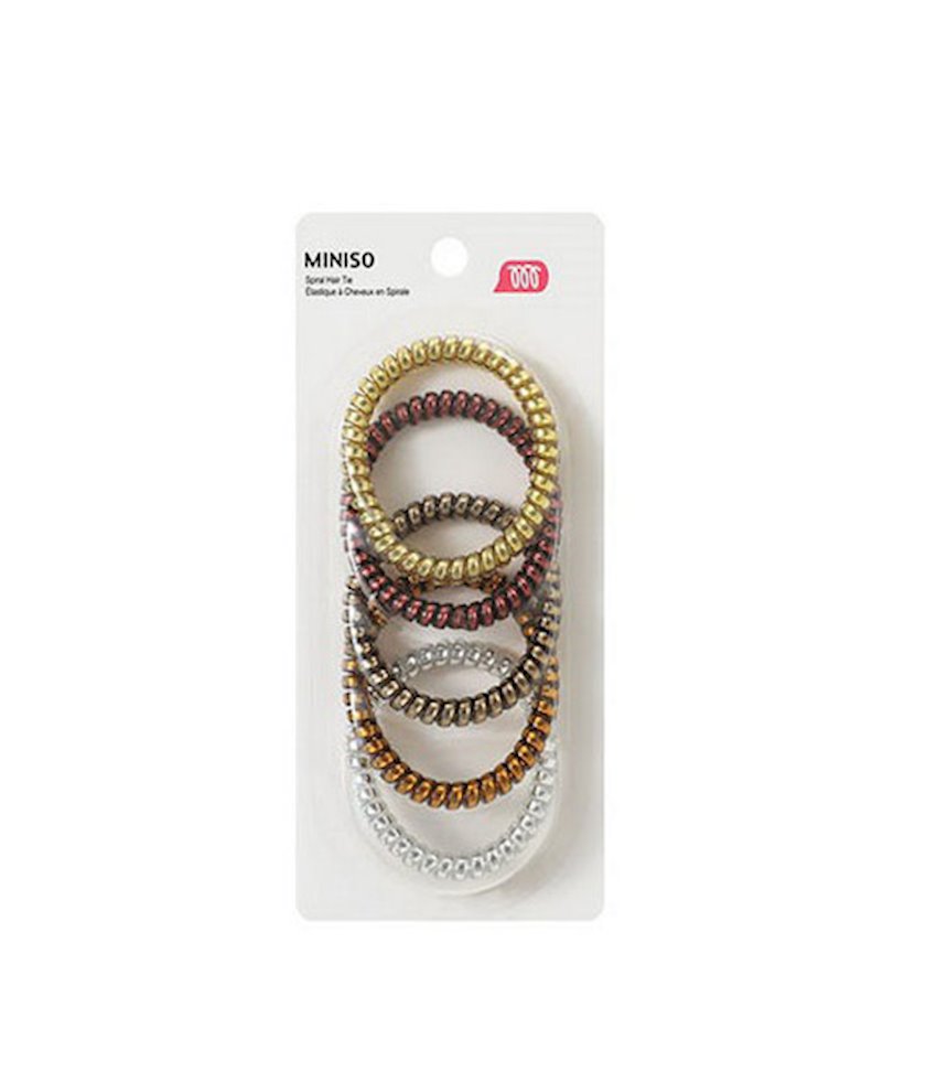 Saç üçün rezin dəsti Miniso Spiral 5 əd, müxtəlif rənglər - Qiymeti ...