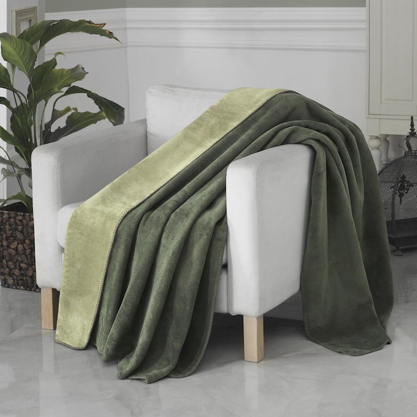 Двуспальное покрывало Schafer Vera зеленое, 200x220 - купить в Баку ...