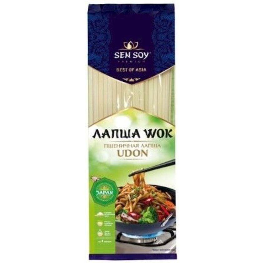Пшеничная лапша Sen Soy Wok Udon, 150 г - купить в Баку. Цена, обзор ...